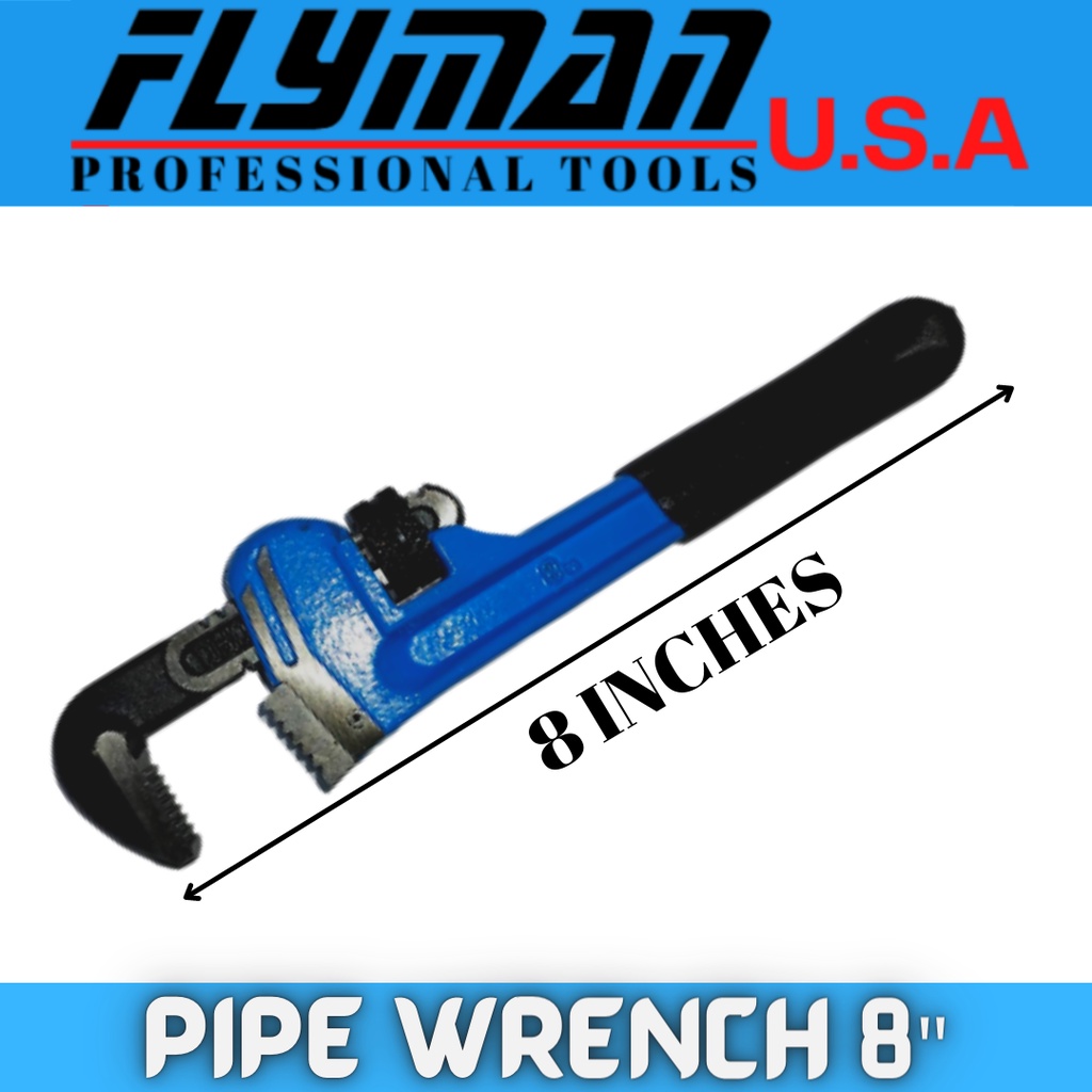 Capulong Street Flyman Pipe Wrench 8" Pipe Spanner Stillson Wrench ...