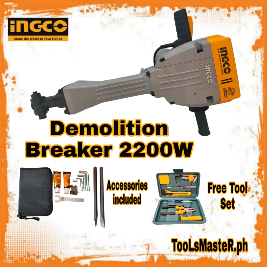 INGCO Demolition Breaker 2200W PDB22001 with Free Tool set | Shopee ...