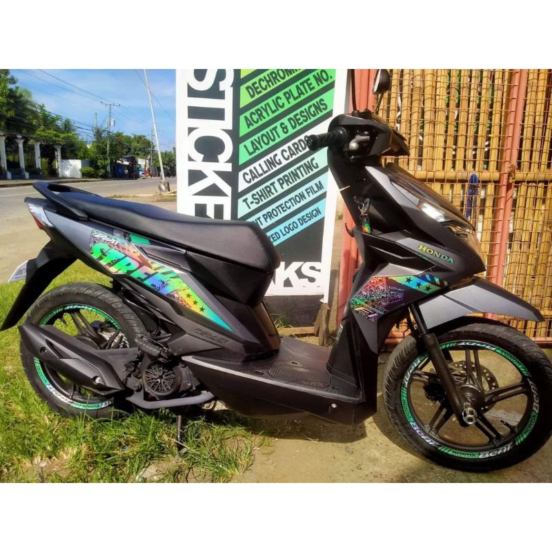 HONDA BEAT STREET WITH MAGS STICKER,OPTIONAL(SKULL EDITION) | Shopee ...