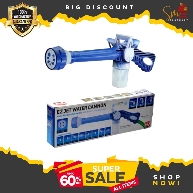 Shopmanyph Original High Pressure 8 in 1 EZ Jet Water Cannon Spray Gun ...
