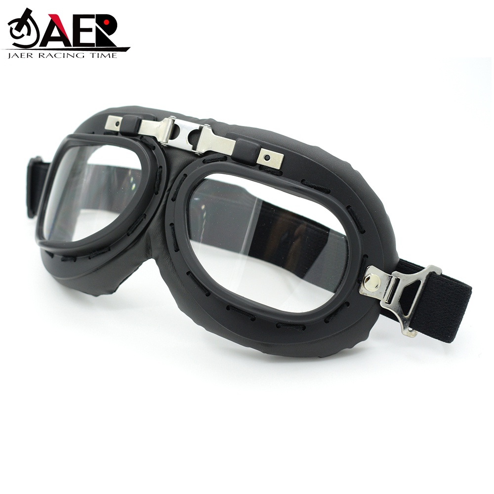 2021 Retro Motorcycle Cafe Racer Glasses Goggles fit for ATV Bike Pilot ...