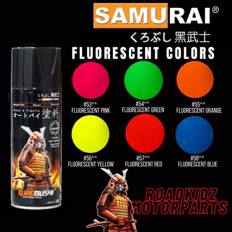 SAMURAI PAINT FLOURESCENT COLOR | Shopee Philippines