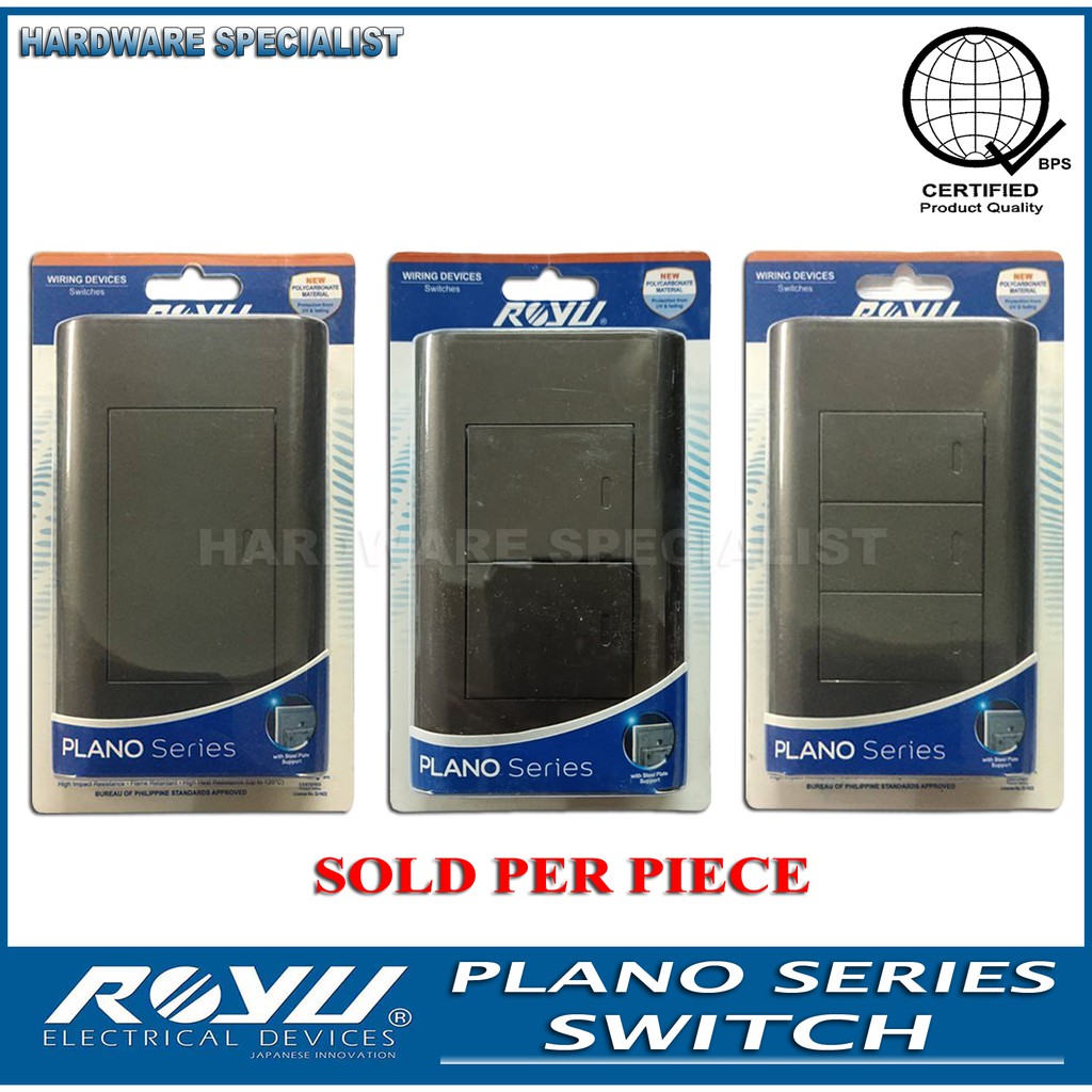 Royu Universal Switch PLANO SERIES DARK GRAY Original Authentic ...