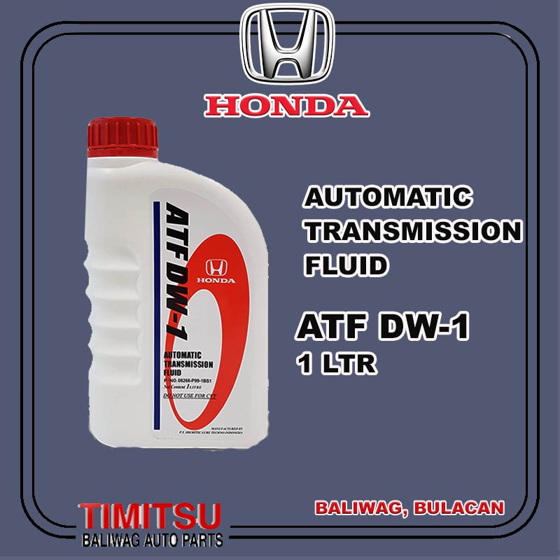 AUTOMATIC TRANSMISSION FLUID ATF DW-1 / ATF DW1 1L HONDA GENUINE PART NO 08268-P99-1BS1 | Shopee ...