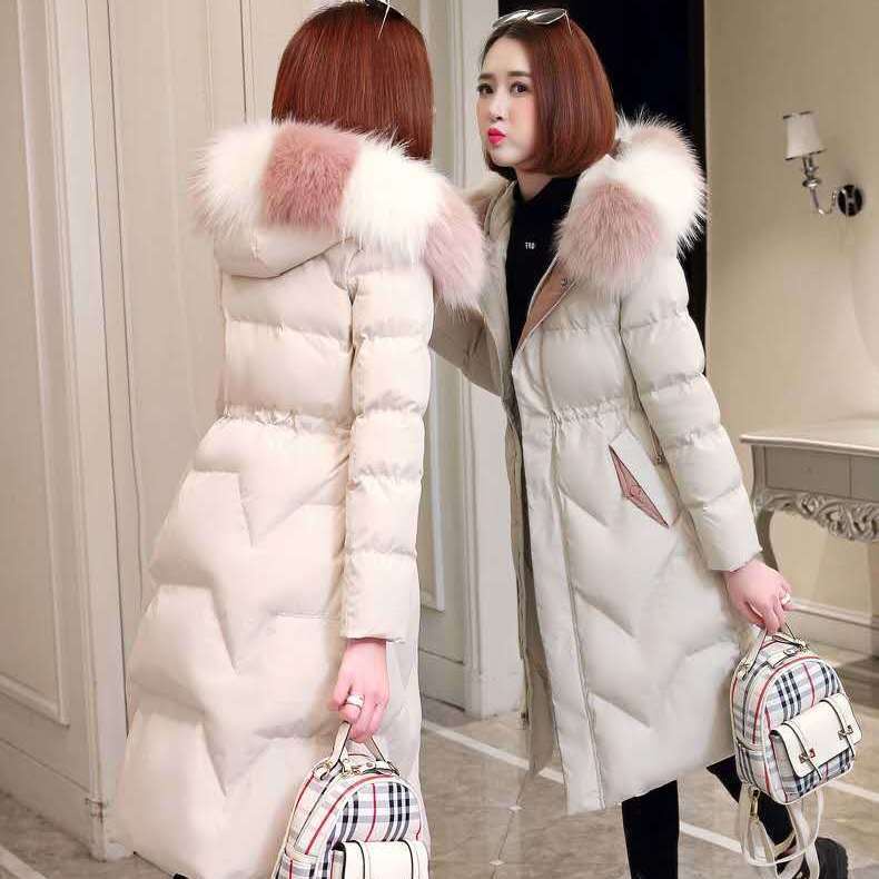 Plus Big Size Parka Women Winter Puffer Coat Long Puffy Jacket Hat ...