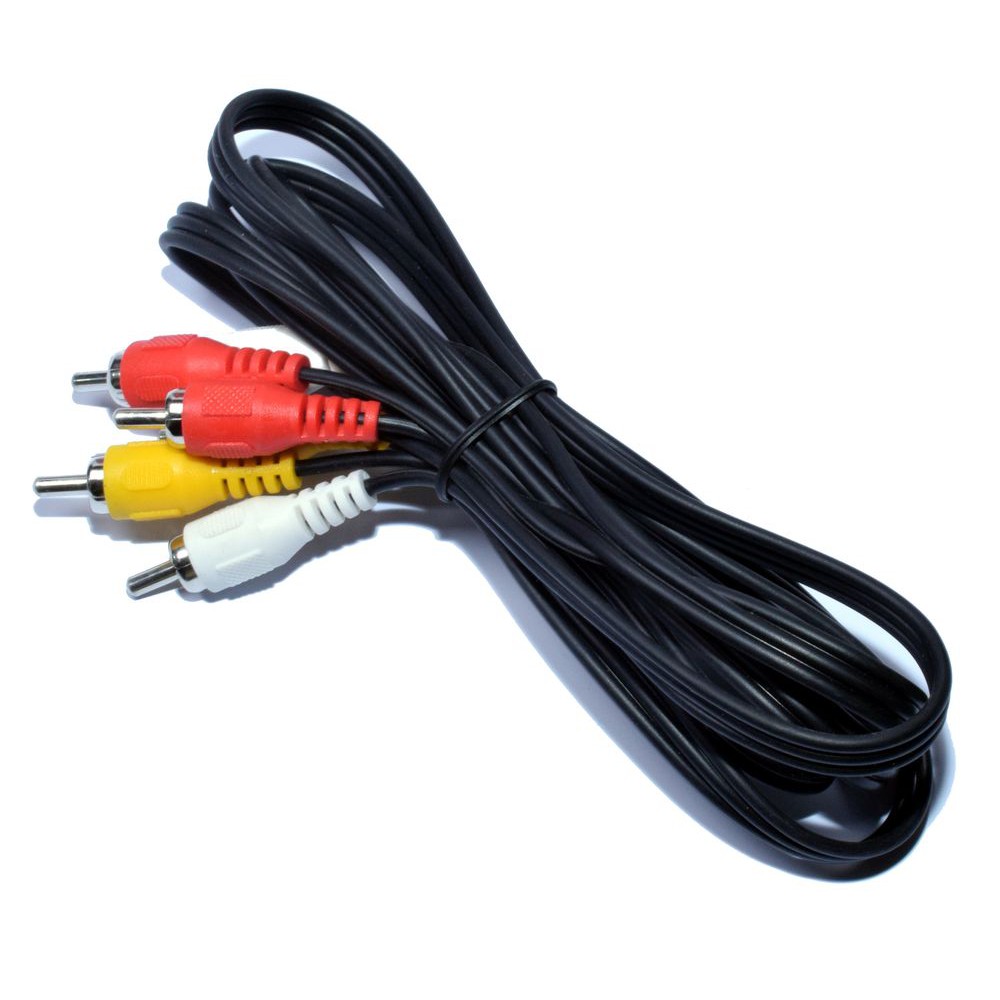 3-way Audio Video AV RCA Shielded Cable Wire col | Shopee Philippines