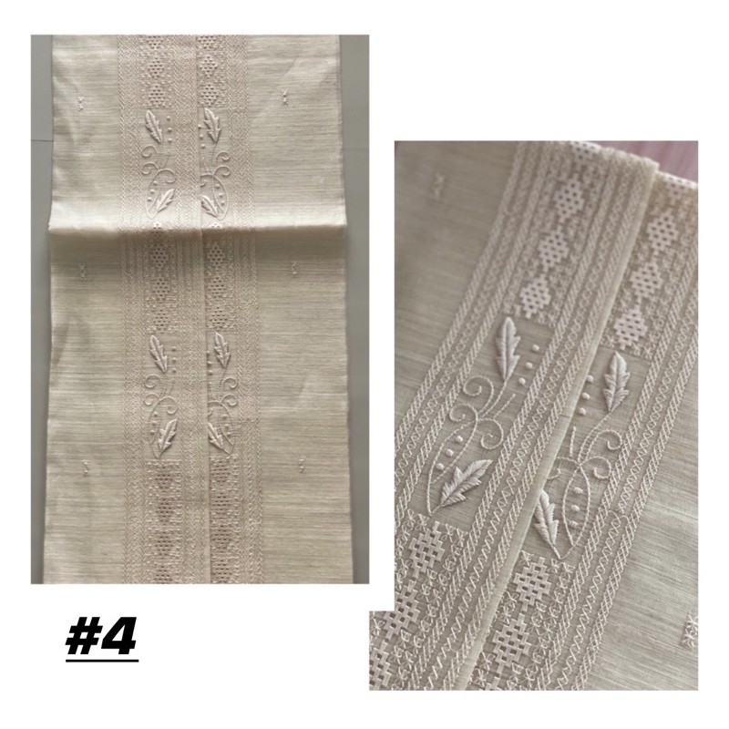 Pinya Silk Fabric with Embroidered (Full-Open) | Shopee Philippines