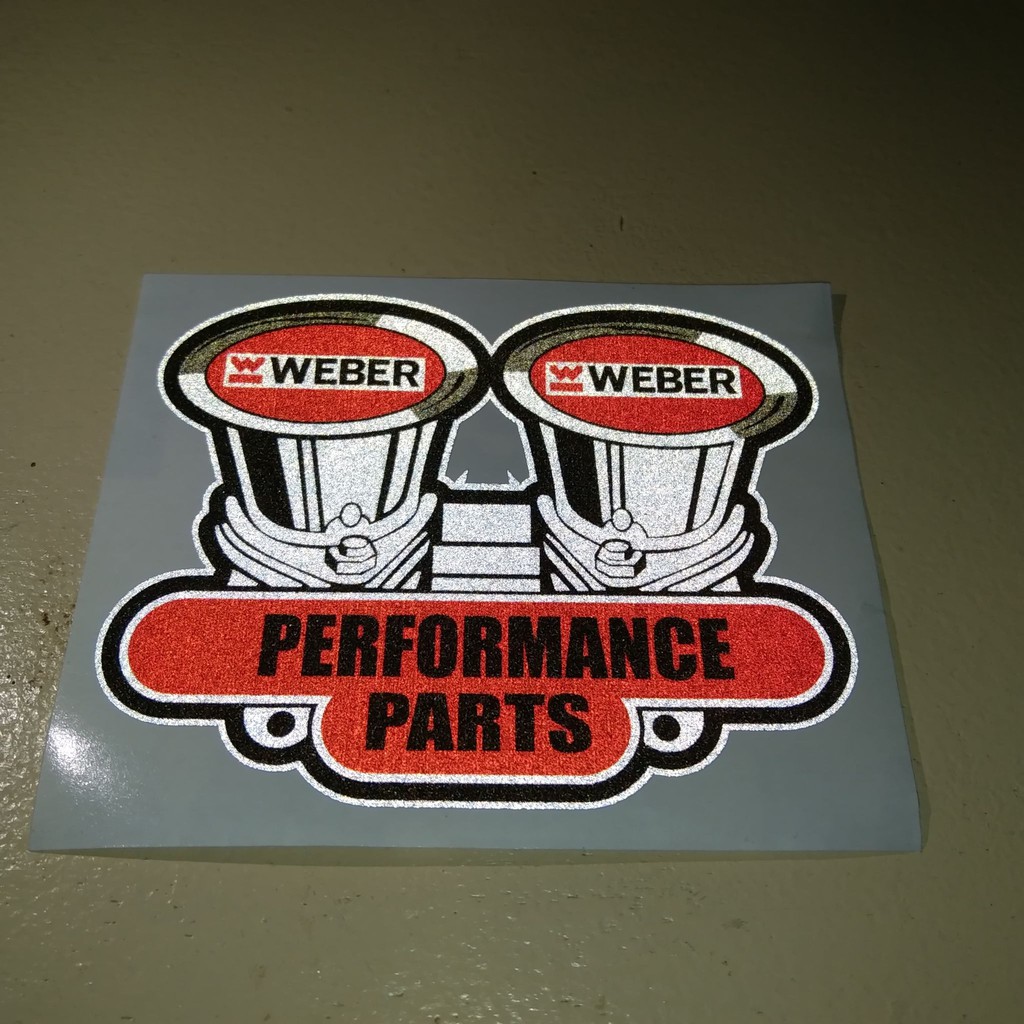 WEBER UERODECALS - Weber Carb Classic Sticker 3M Reflective Sticker ...