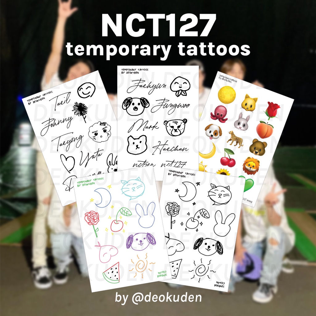 NCT 127 Temporary Tattoos by DEOKUDEN | Shopee Philippines