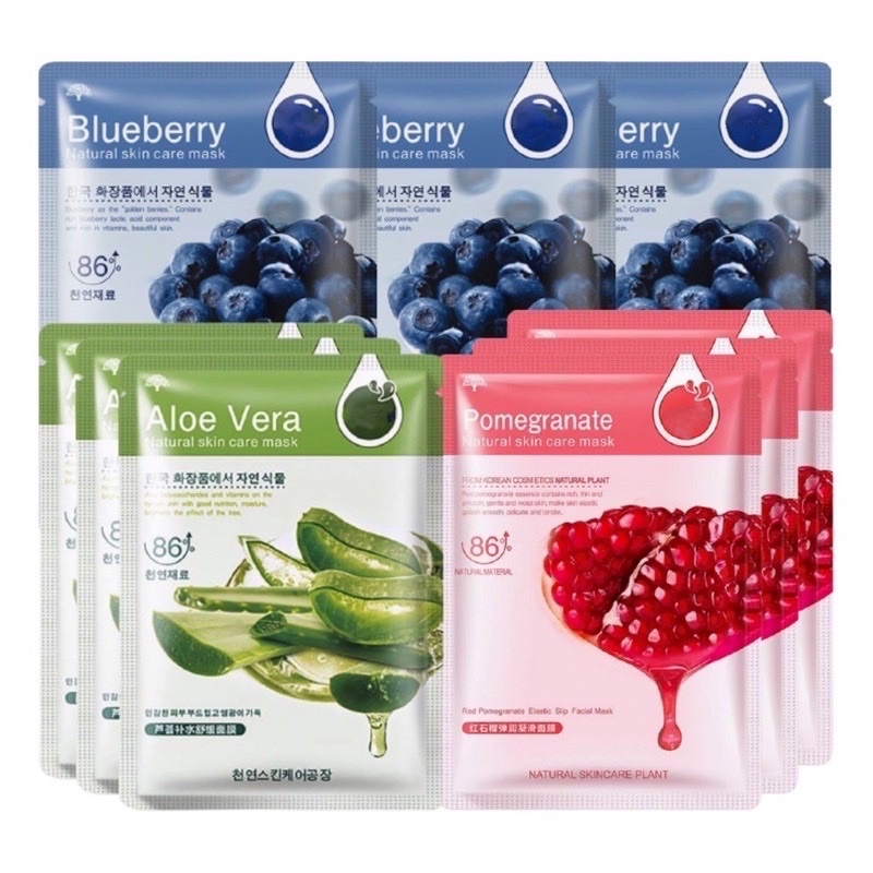 Facial Mask Skin Care Korean Style Face Mask Natural Essence ...