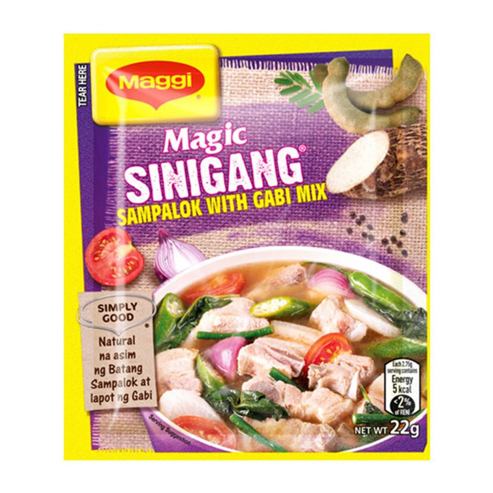 MAGGI Magic Sinigang Sampaloc Mix with Gabi 22g | Shopee Philippines