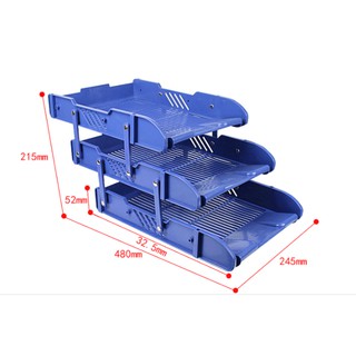 Three-layer horizontal file tray, multi-layer file rack plastic file ...