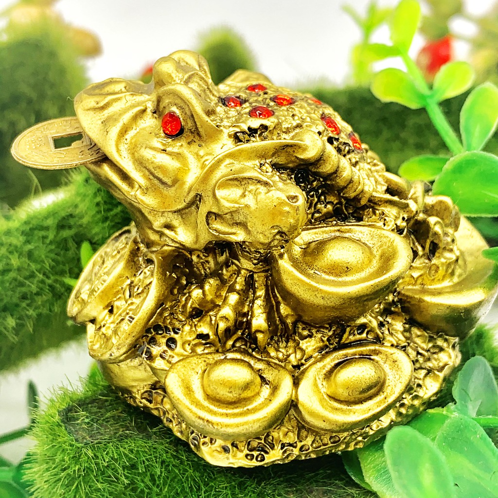 Money Frog on Gold Coins Prosperity Luck (small) | Shopee Philippines