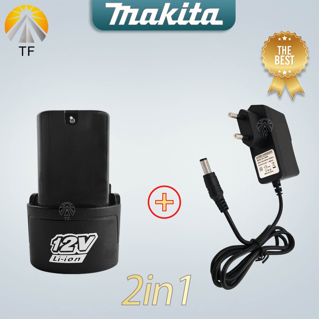Makita 12V Lithium-Ion Battery 1.3Ah BL1013 and Charger set | Shopee ...