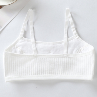 7-17 Years Girls Training Bra Soft Cotton Baby Bra Solid Color ...