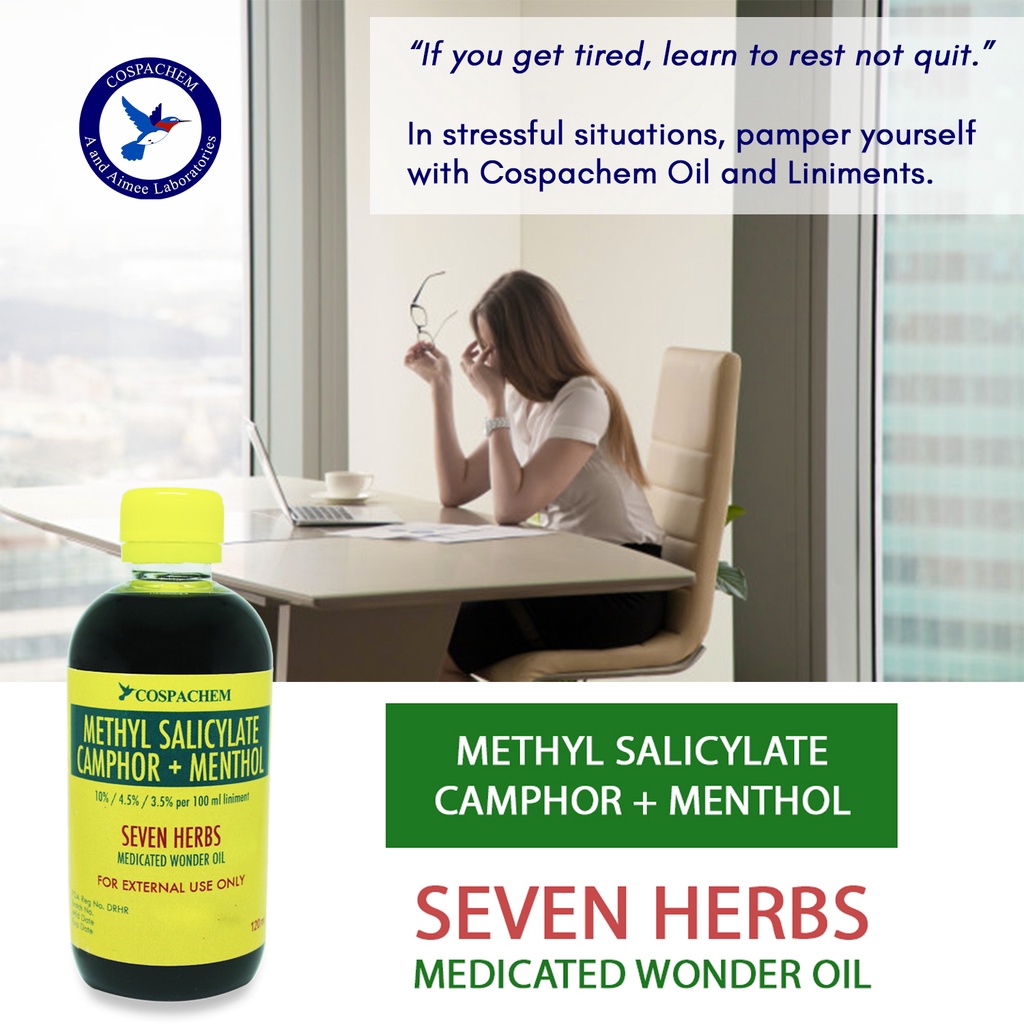 Cospachem Seven Herbs Medicated Wonder Oil presyo ₱495