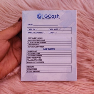 GCASH Transaction Slip 100 sheets | Shopee Philippines