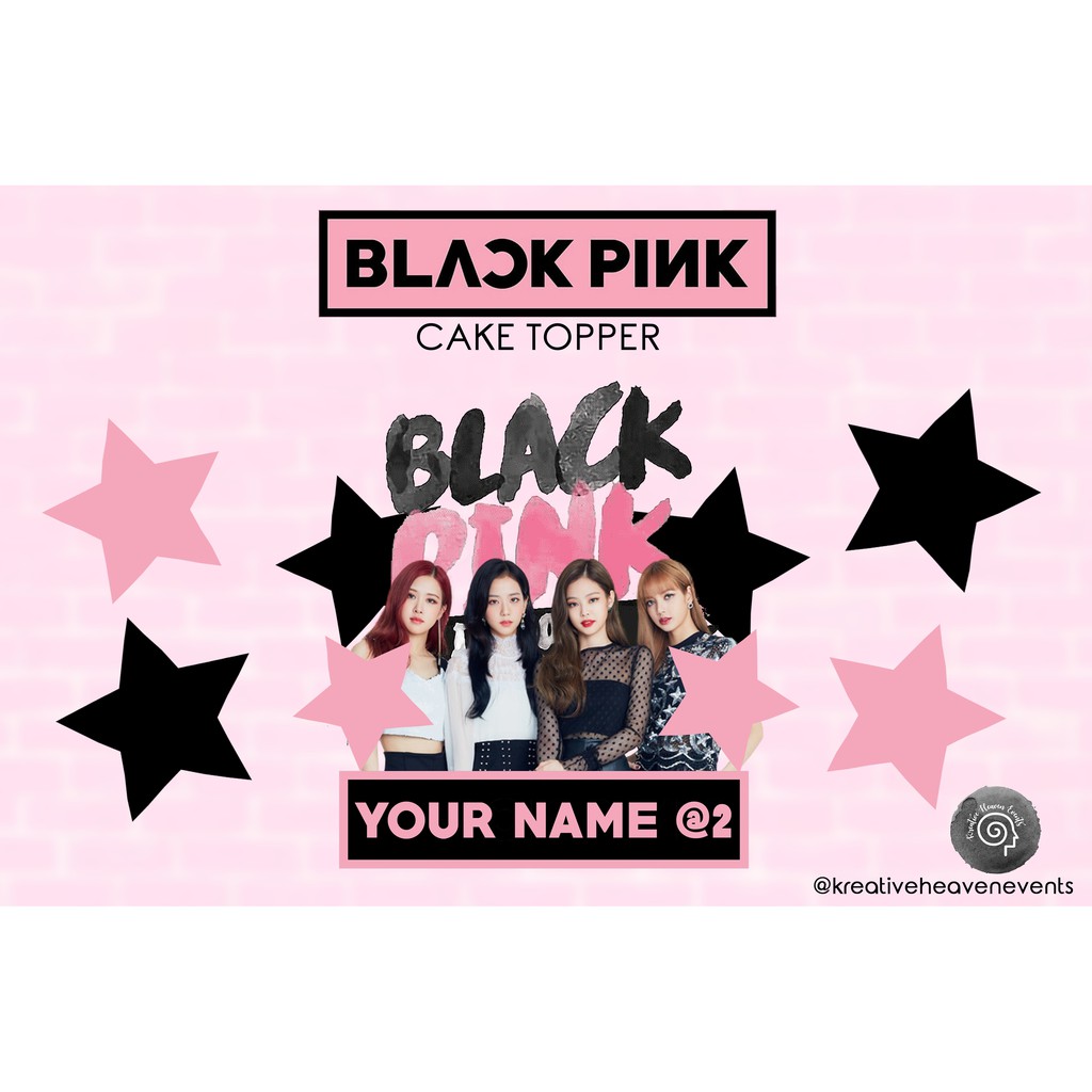 Digital Printout Blackpink Cake Topper | canoeracing.org.uk