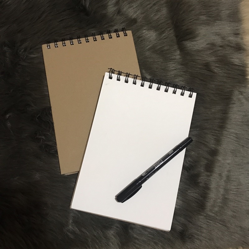 Kraft Cover Sketch Pad - White / Kraft Sheets (A4/A5) 1p | Shopee ...