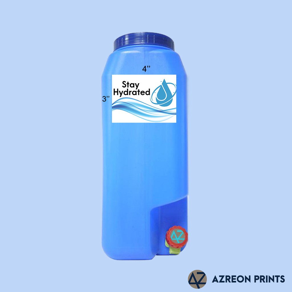 Water Refilling Station Container Stickers Labels 3 x 4 Inches ...