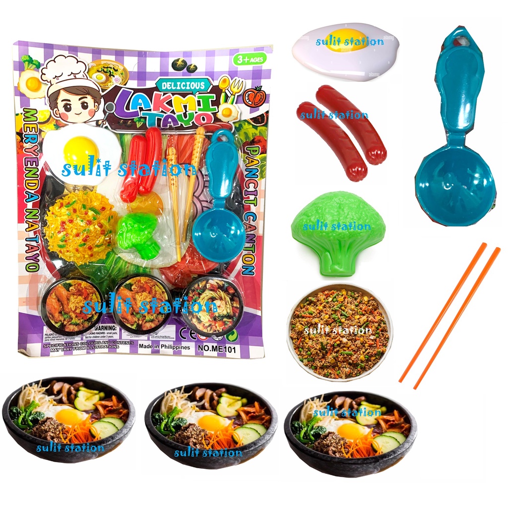 KITCHEN SET BREAKFAST HOTDOG BURGER EGG SAUSAGE PIZZA SPAGHETTI RICE ...