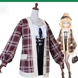 Watson Amelia Cosplay Hololive vtuber Watson Amelia Cosplay Dress Long ...