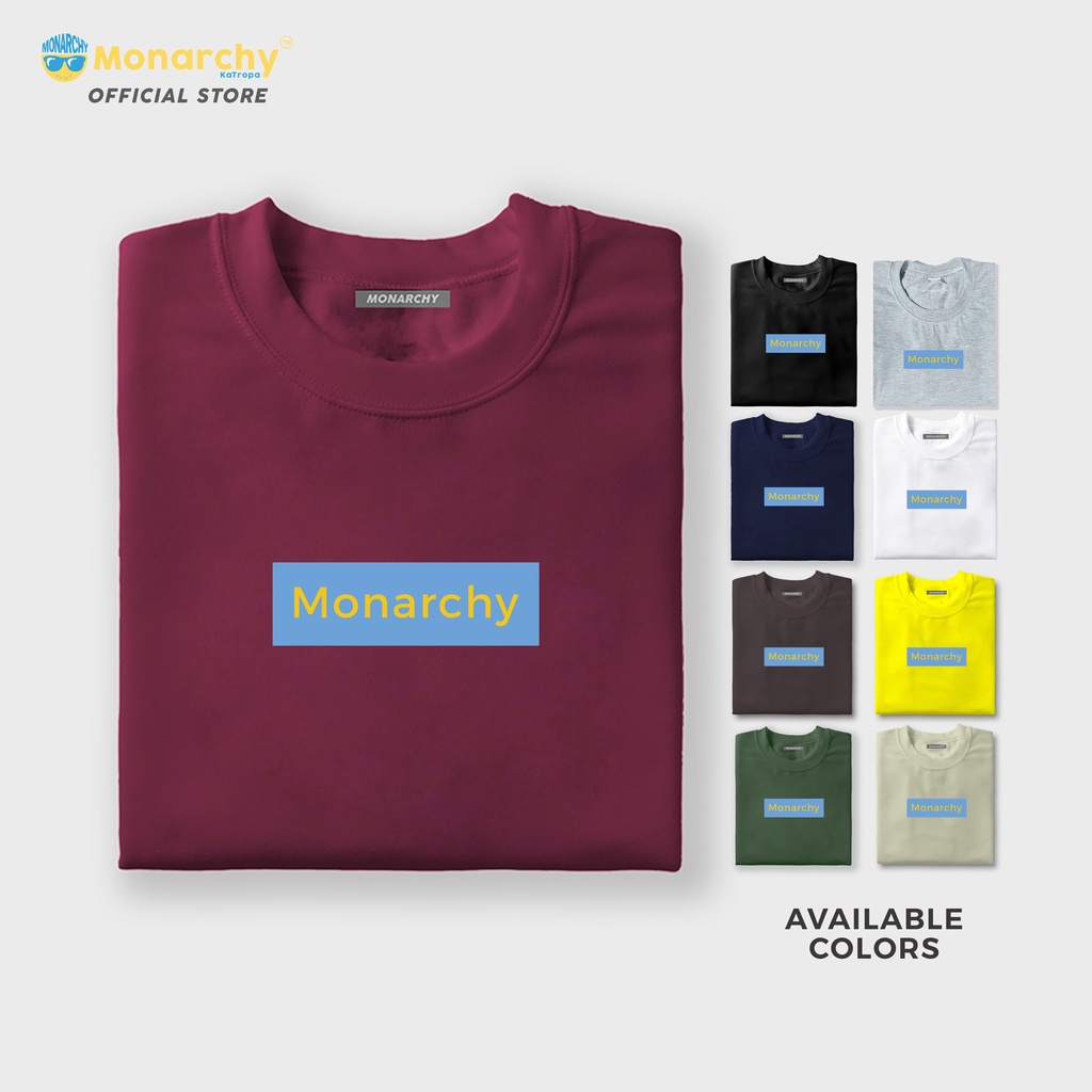 Monarchy Official Logo Tee Vol.2 In Sky Blue Color T-Shirt Shirts For ...