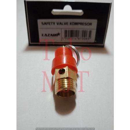 Safety Valve Brass Compressor 1/4 1/4" LAZARO - Lynderm Store