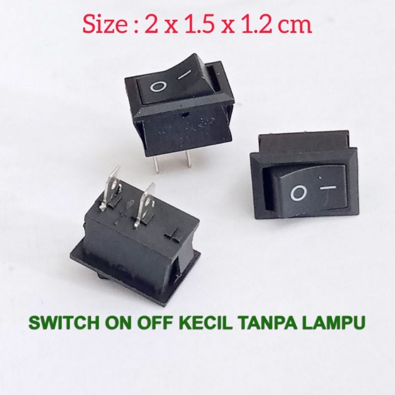 Rocker Switch SMALL On Off Faceted Switch 2 Pin 6A 250V - Manila Online ...