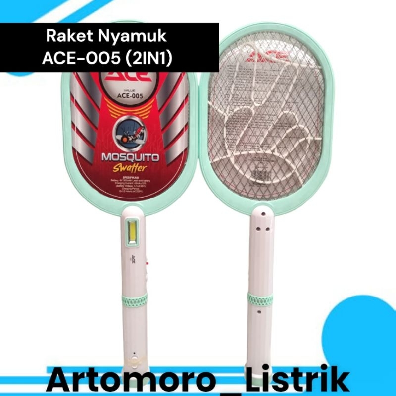 Ace-005 Mosquito Racket/2in1 Racket/Mosquito Racket/Rack - Manila Store