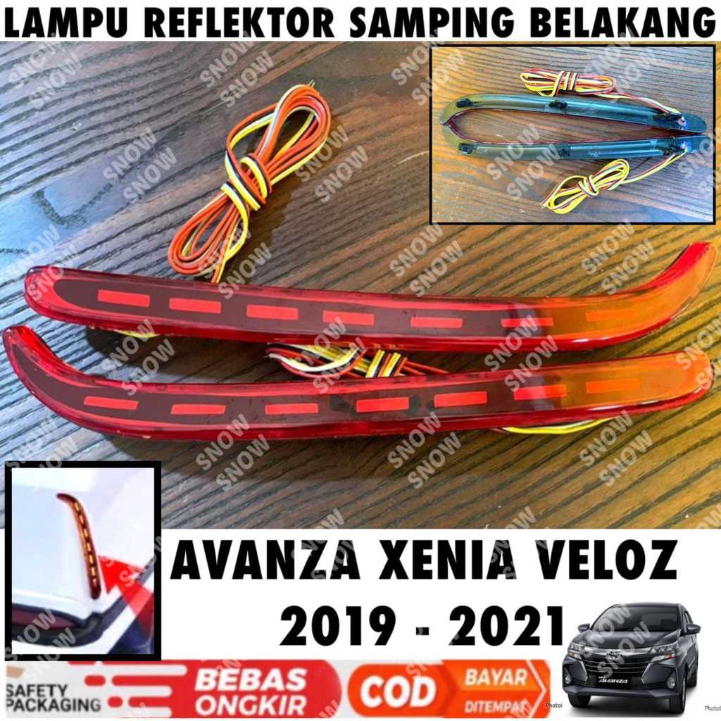 Avanza Xenia Veloz 2019 2020 2021 LED Rear Side Reflector Light - UniTop