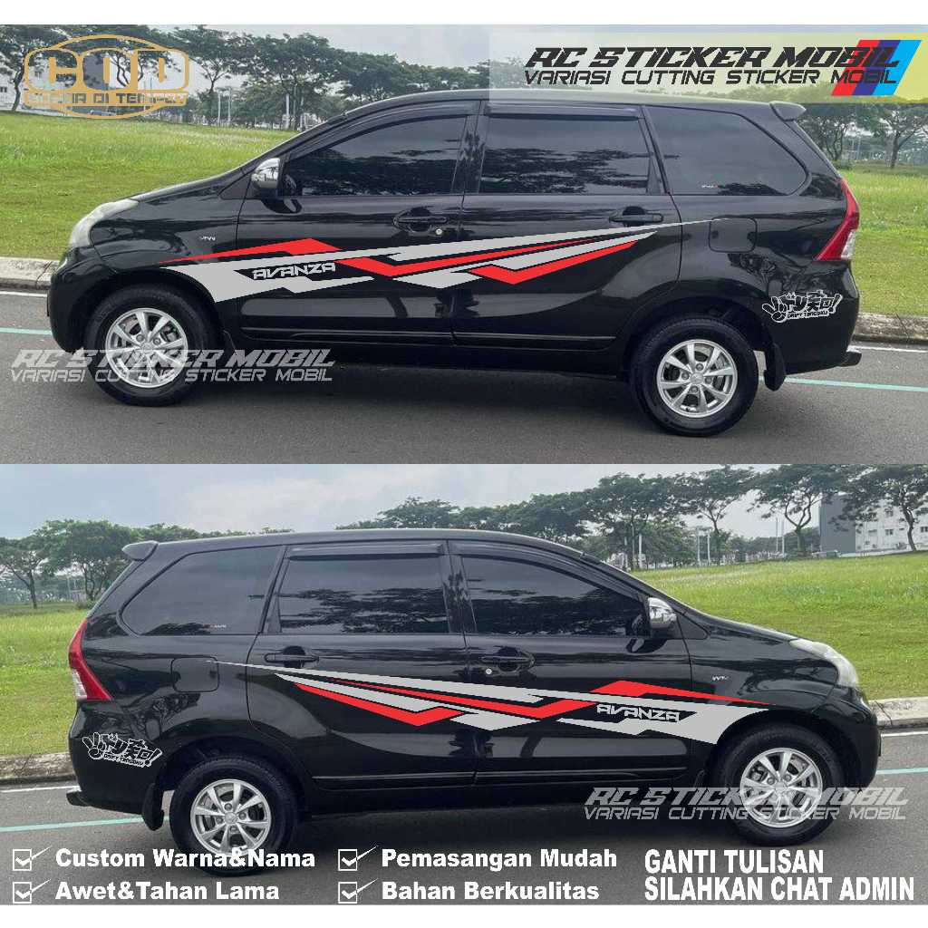 Terios toyota rush avanza xenia car stickers etc. car body stickers ...