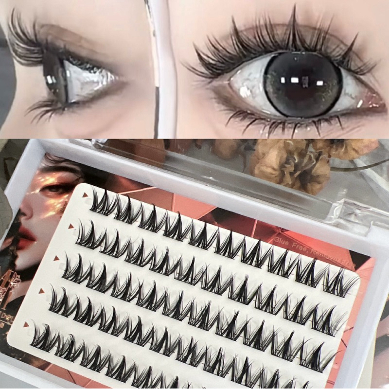 MATA Miss Idol Pre Bond HAKIMI Eyelashes Without Glueless Cluster DIY ...
