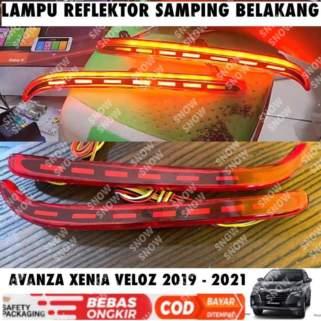 Avanza Xenia Veloz 2019 2020 2021 LED Rear Side Reflector Light - UniTop