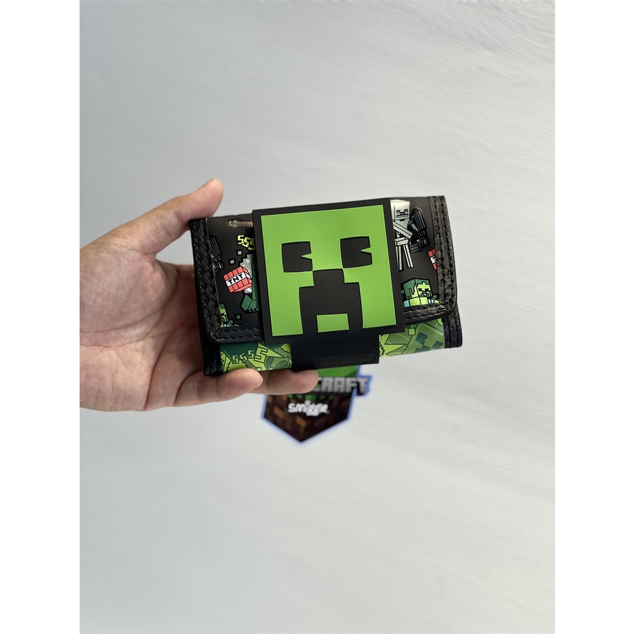 Smiggle Minecraft Character Wallet Children card pack Three fold wallet ...