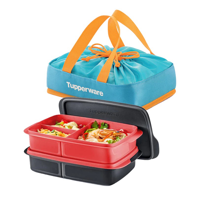 Tupperware Jolly Tup 1L and Lolli Tup divided lunch box 550ml 1 unit ...