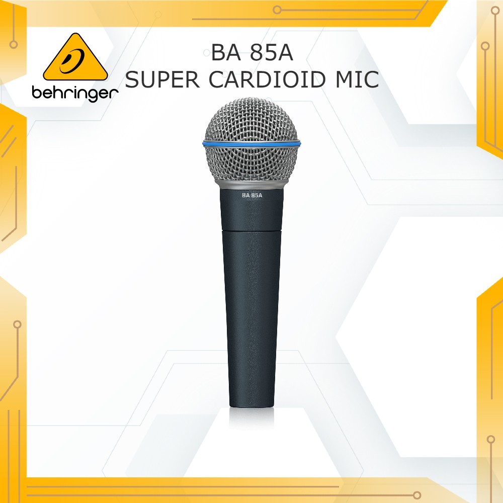 BEHRINGER BA 85A BA85A BA-85A Dynamic Super Cardioid Microphone ...