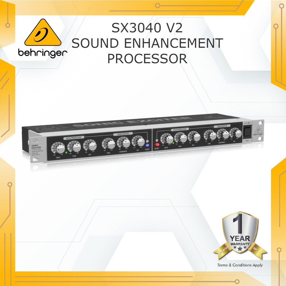BEHRINGER SONIC EXCITER SX3040 V2 Ultimate Stereo Sound Enhancement ...