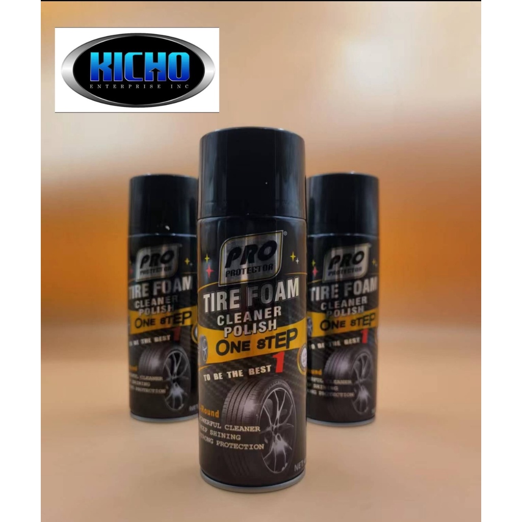 PRO PROTECTOR TIRE FOAM CLEANER POLISH/450ML | Shopee Philippines
