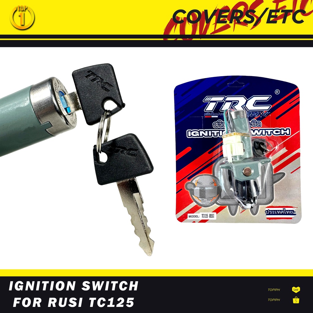 TOP1 MOTORS MAIN IGNITION SWITCH FOR RUSI TC125 MODEL 9004 | Shopee ...