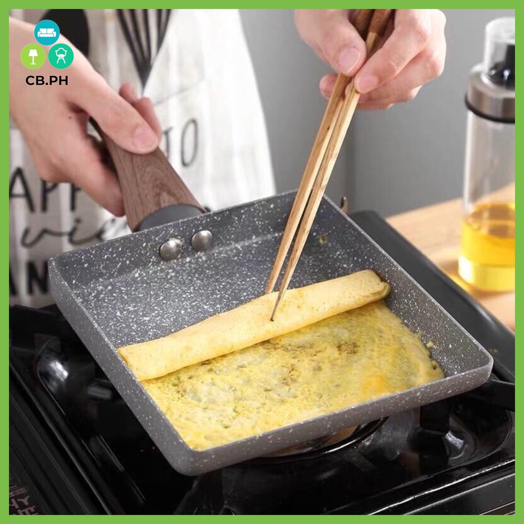 cb.ph Non stick Japanese rectangular egg frying pan | Shopee Philippines