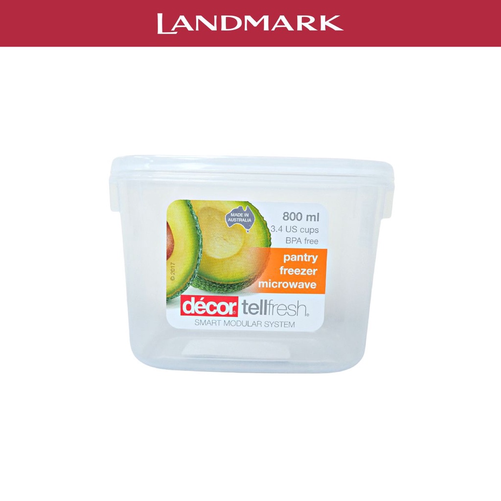 Decor Tellfresh Oblong Food Storage 800ml | Shopee Philippines