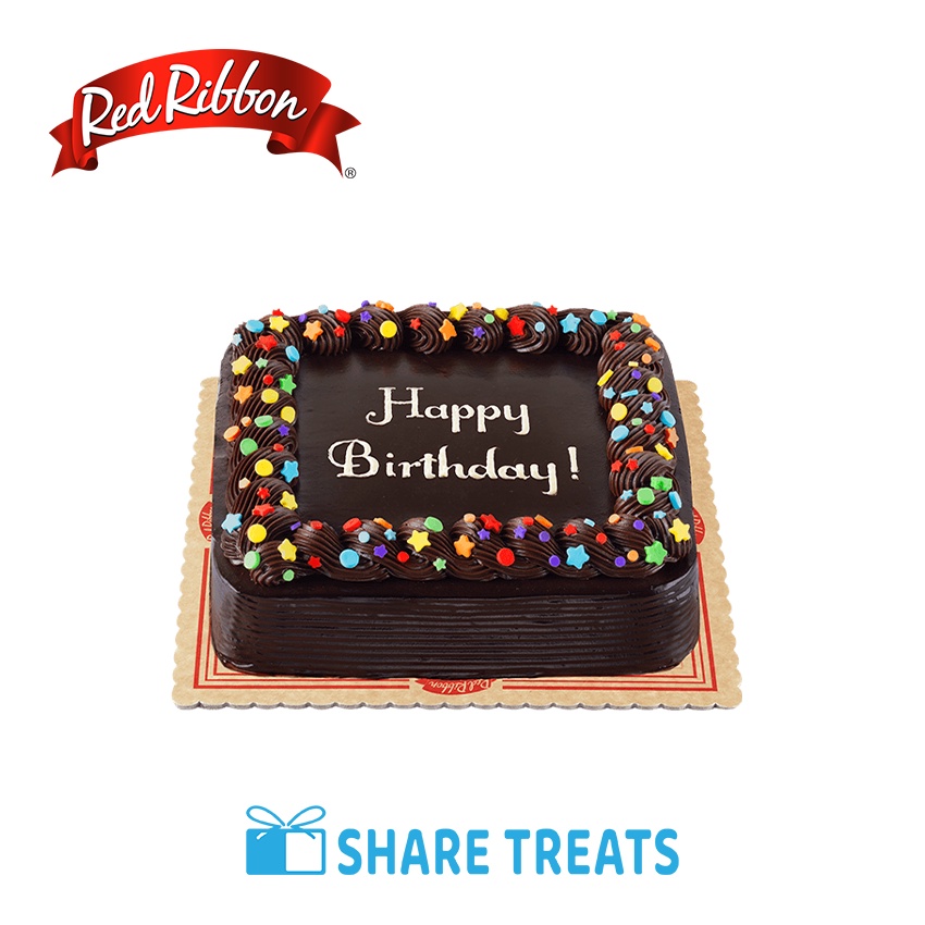 Dedication Cake Red Ribbon