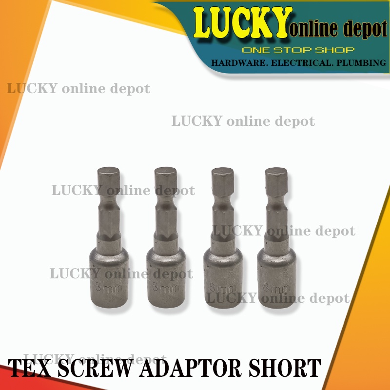 1PC MAGNETIC TEX SCREW ADAPTER 8mm ( SHORT ) | Shopee Philippines