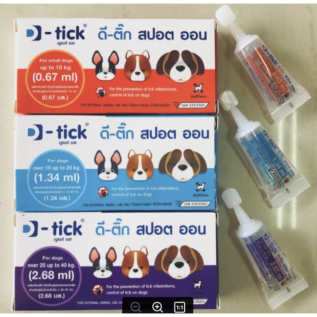 D-TICK SPOT ON - ANTI PLEA AND TICK SMALL TO LARGE DOGS - 100% ...