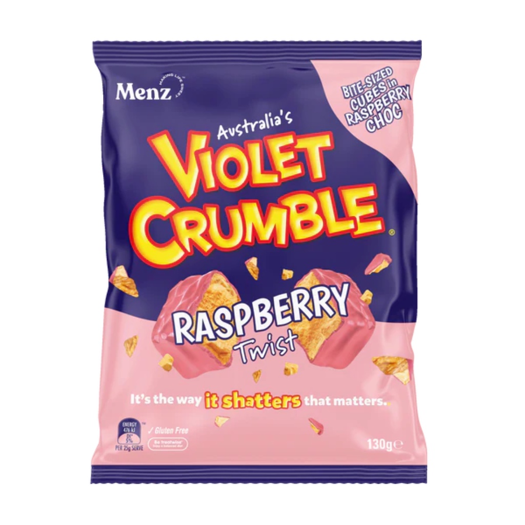 VIOLET CRUMBLE RASPBERRY TWIST 130GRAMS (1 PACK PER ORDER) | Shopee ...