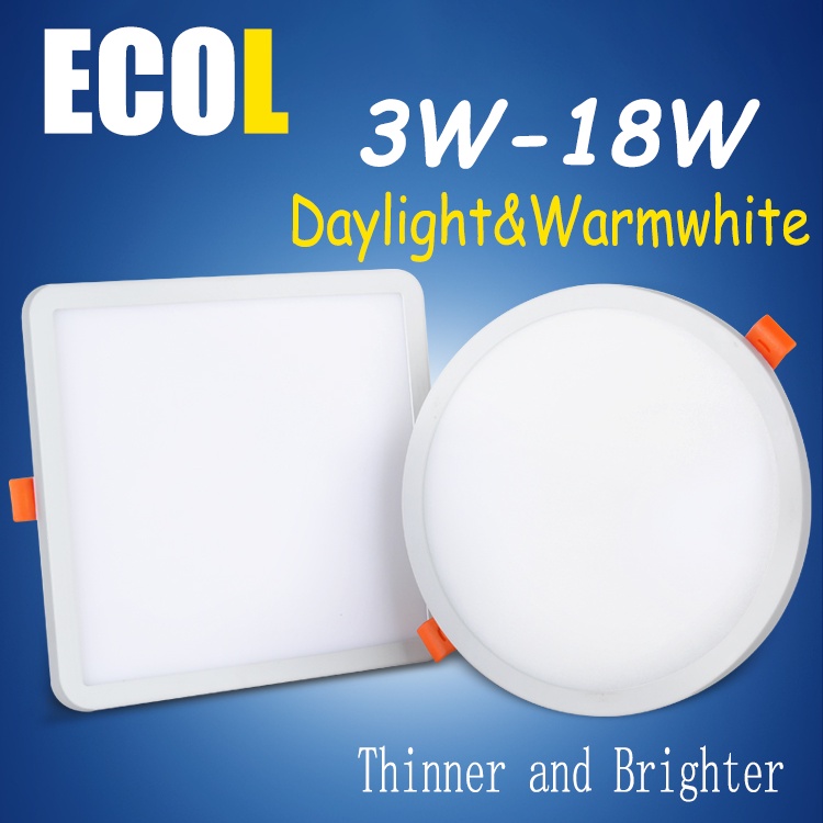 ECOL led ceiling light Pin light Downlight Panel light Ceiling Light with Tri Color option ...