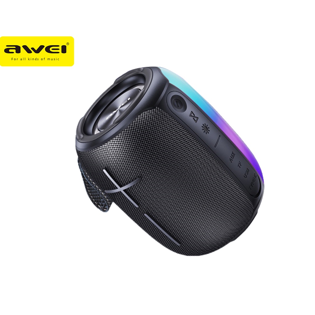Awei Y525 Bluetooth Speaker Wireless LED Colorful Light 1800Mah Ipx6 ...