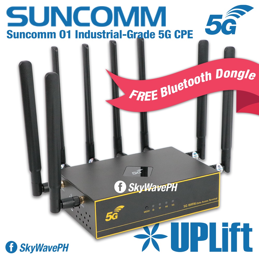 UPLift Suncomm 01 Industrial-Grade 5G CPE Modem Wifi-6 with Qualcomm ...