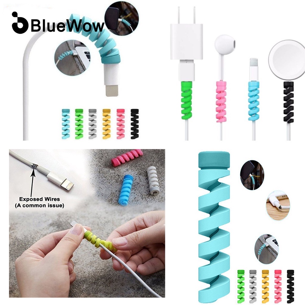 BlueWow COD 2pcs Cord Cable Protector Multicolor Save Cable Anti ...